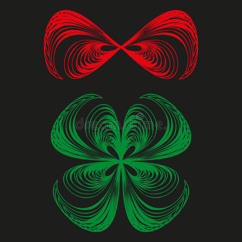 Colorful Loop Symbol. Abstract Petal Spiral. Dynamic Floral Pattern ...