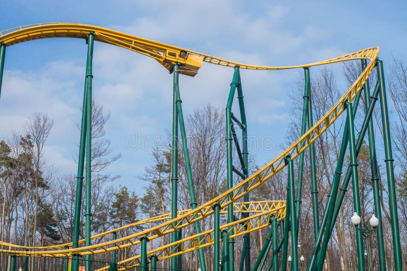 Looping Roller Coaster stock photo. Image of vibrant - 15297628