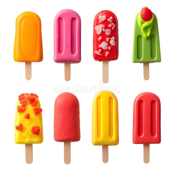 Colorful Lots of Popsicle Patterns Stock Illustration - Illustration of ...