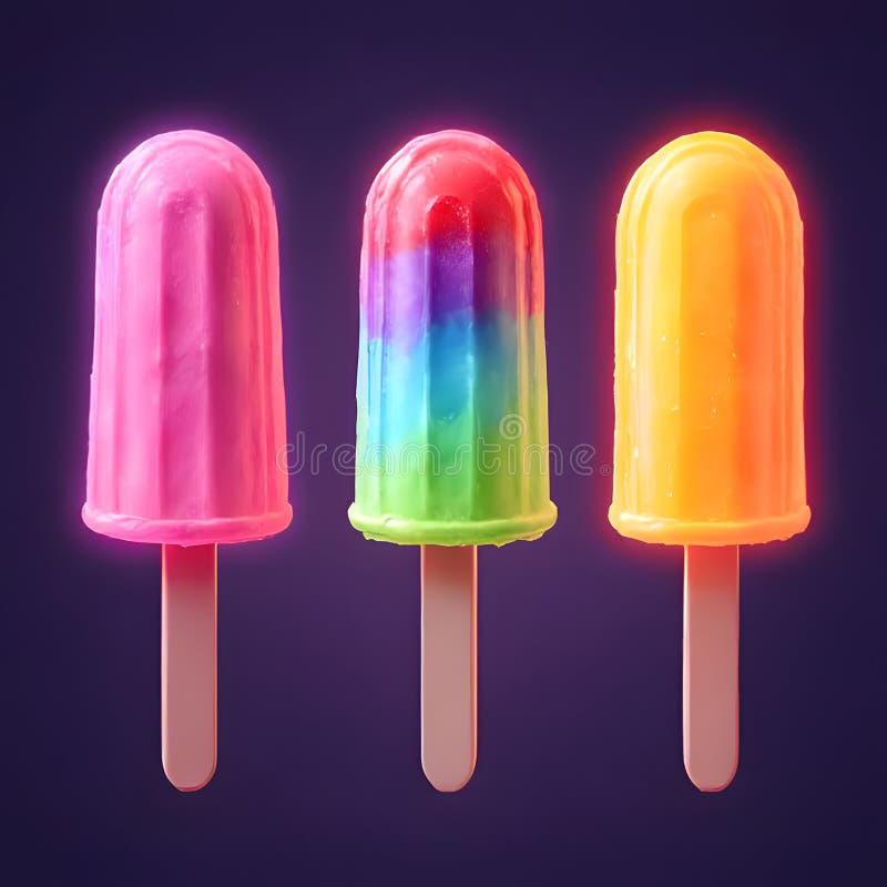 Colorful Lots of Popsicle Patterns Stock Illustration - Illustration of ...
