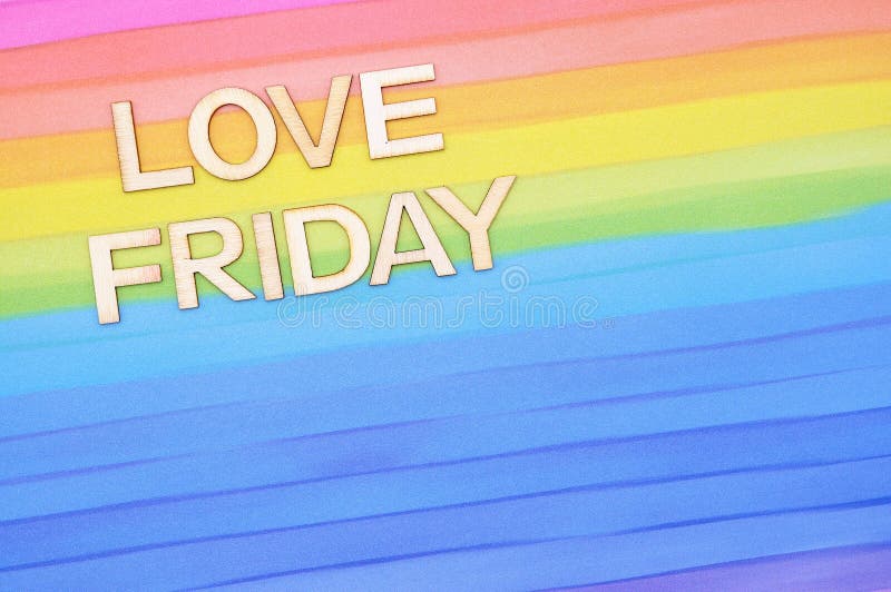 Colorful Love Friday Illustration Stock Photo - Image of design, circle ...