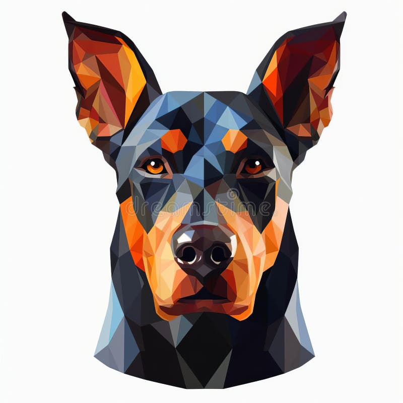 Doberman Geometric Stock Illustrations – 142 Doberman Geometric Stock ...