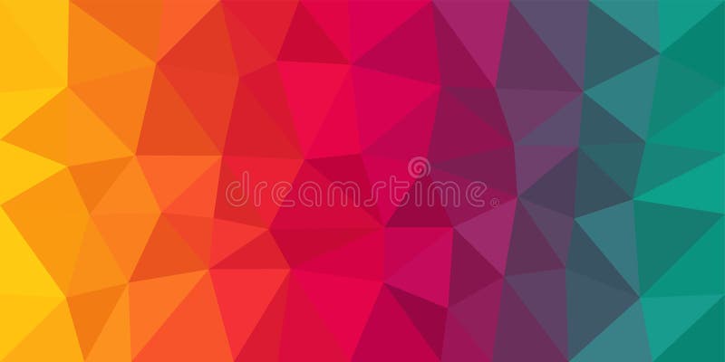 Colorful Low Poly Vector Background Stock Vector - Illustration of ...