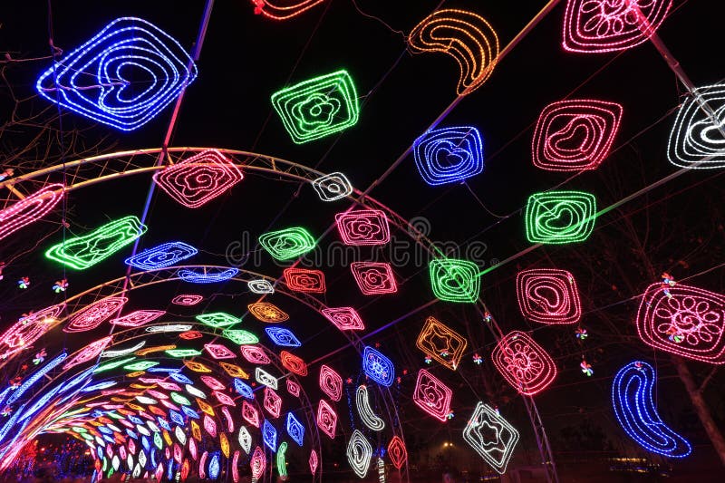 Colourful Luminescent Texture in the Night Sky Stock Photo - Image of ...