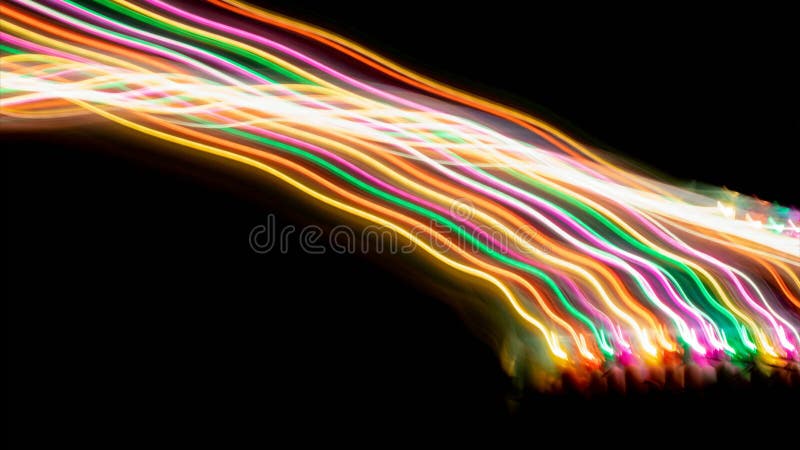 Colorful Luminous Lines on a Black Background Stock Footage - Video of ...