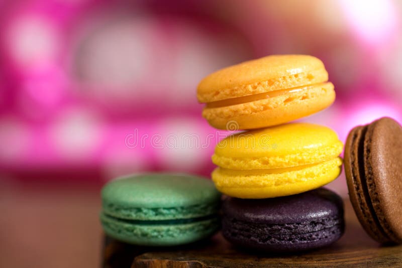 Colorful Macaron Sweet Food Biscuit Candy Stock Image - Image of ...