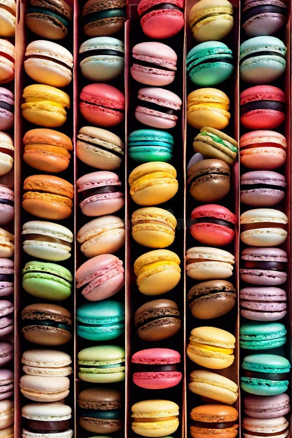 Colorful Macarons Desert Soft Pastel Color Stock Image - Image of ...
