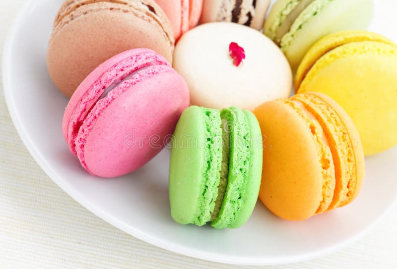 Colourful macaroons stock image. Image of pastry, macaron - 39967839