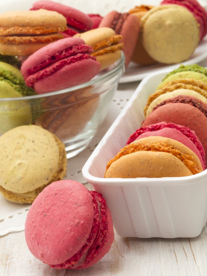 Fresh macaroons stock photo. Image of gastronomy, assorted - 24608602