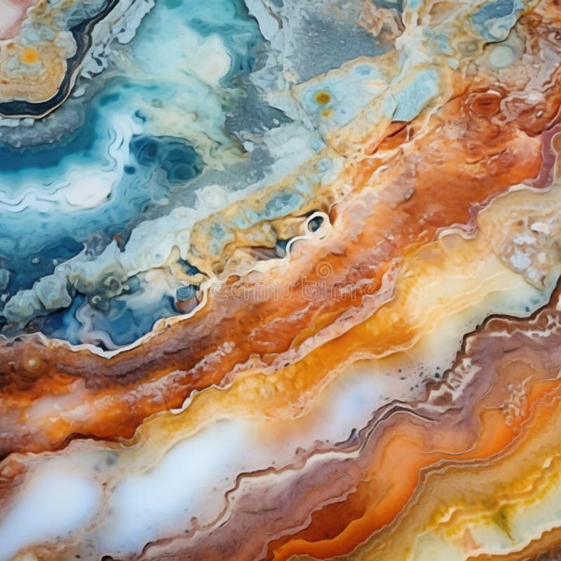 Colorful Macro Texture of Marble Stone Mineral. Stock Illustration ...