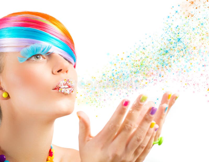 Colorful magic fashion stock image. Image of funny, glowing - 35863443