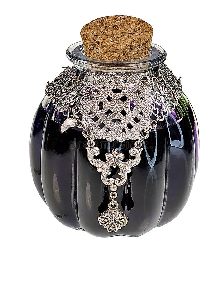 Magic Potion with Scrolled Cross Symbols Stock Photo - Image of mage ...