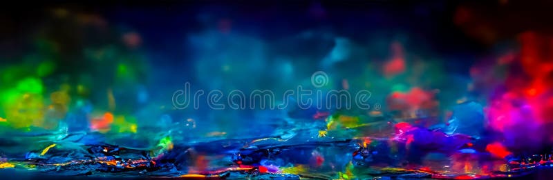 Colorful Magical Explosion Futuristic Water Flow Artwork Stock ...