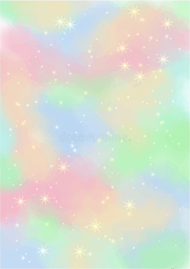 Colorful Magical Pastel Paint Abstract Background Stock Vector ...