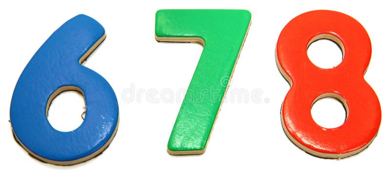 Colorful Magnetic Numbers and Math Symbols on Black Background Stock ...