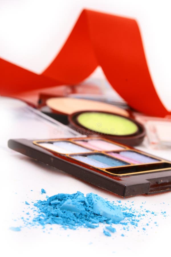 A colorful make-up stock photo. Image of palette, detail - 4233128