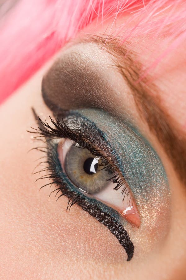 Colorful makeup stock photo. Image of lashes, orbital - 8450716
