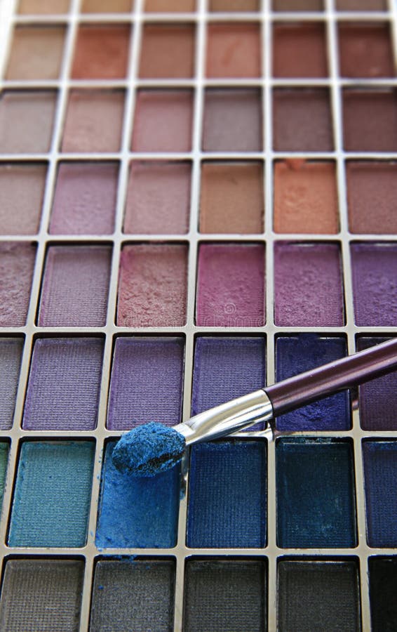 Colorful makeup box stock photo. Image of powders, cosmetician - 9086868