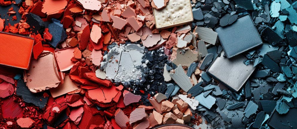 Colorful Makeup Pile Close Up Stock Photo - Image of tools, essentials ...