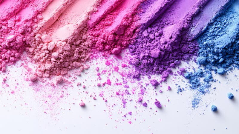 Colorful Makeup Powder Swatches Displayed on White Stock Illustration ...