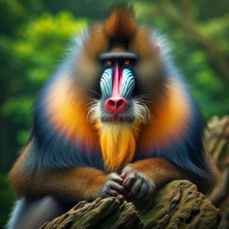 Male Mandrill Stock Illustrations – 852 Male Mandrill Stock ...