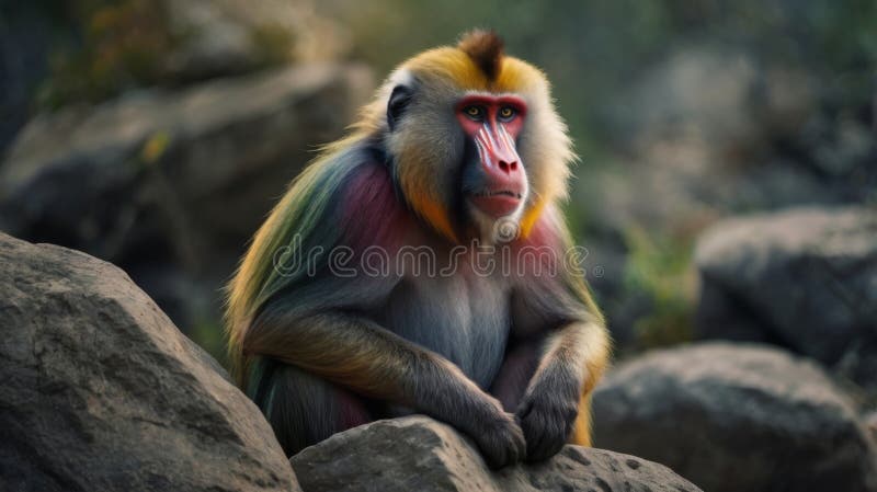 Adult Mandrill Stock Illustrations – 80 Adult Mandrill Stock ...