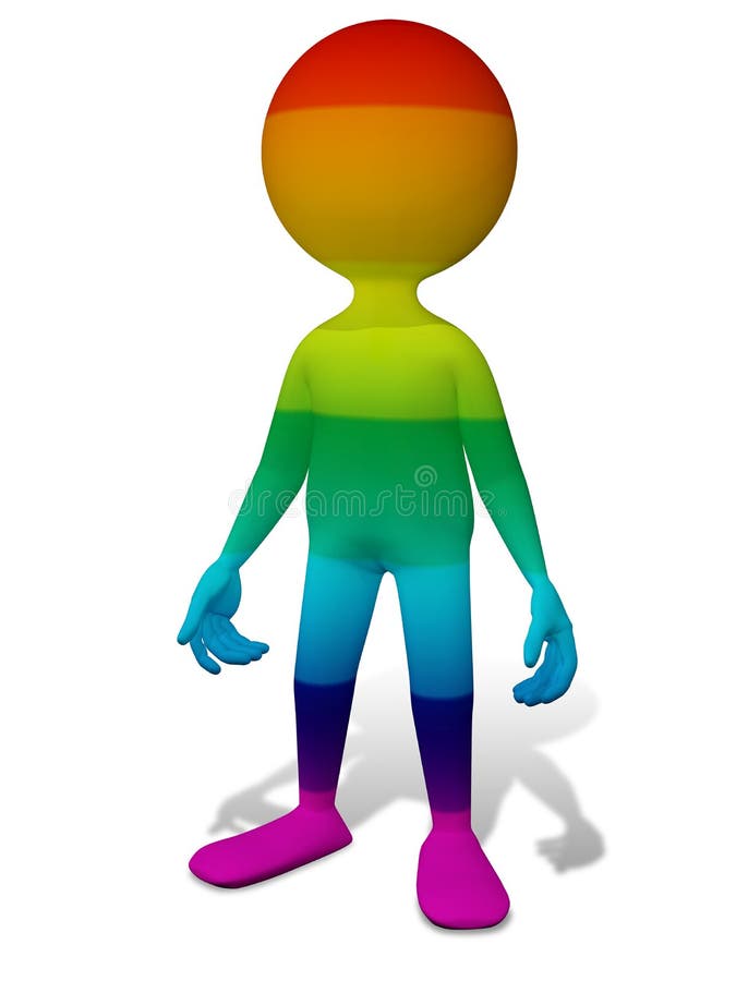 Colorful man stock illustration. Illustration of creative - 43264790
