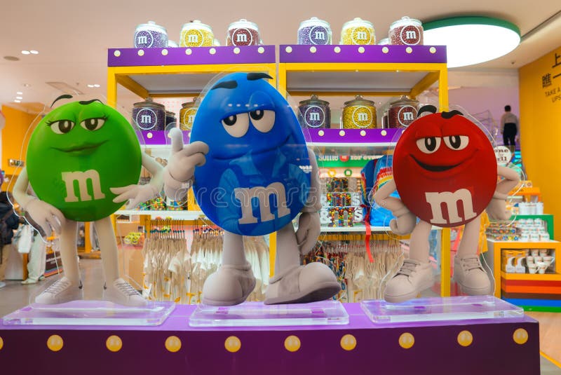 Colorful Mandm S Characters Display In Retail Store Setting Editorial Photography Image Of