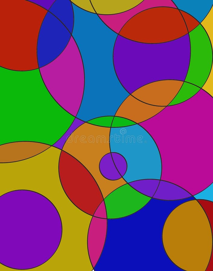 Colorful of the Many Circle Stock Illustration - Illustration of leaf ...