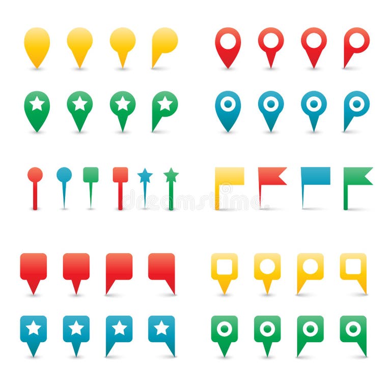 Map Pins Orange Stock Illustrations – 1,188 Map Pins Orange Stock ...