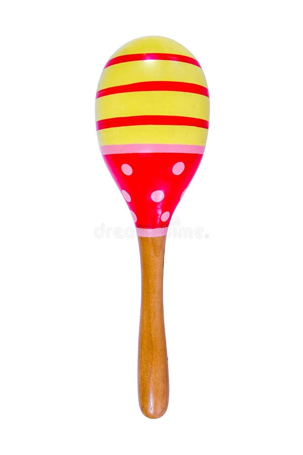 Maracas Isolated on White Background. Colorful Maracas Stock Photo ...