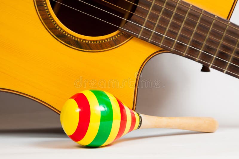 Colorful maracas stock image. Image of musician, handle - 99314773