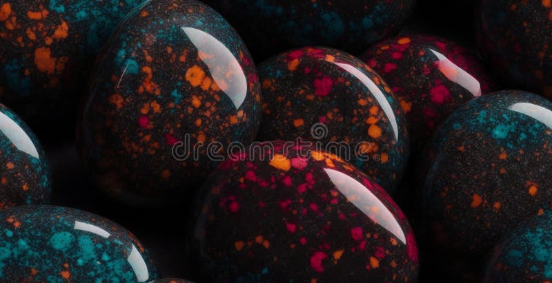 Colorful Marble Stone Seamless Patterns on Dark Background Stock ...