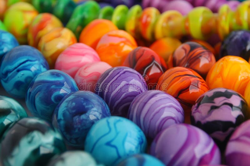 Colorful Marbles Displayed Together, Showcasing Various Patterns and ...