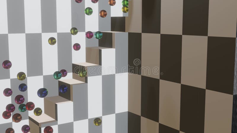 Colorful Marbles Fall Down Stair Stock Video - Video of perfect ...