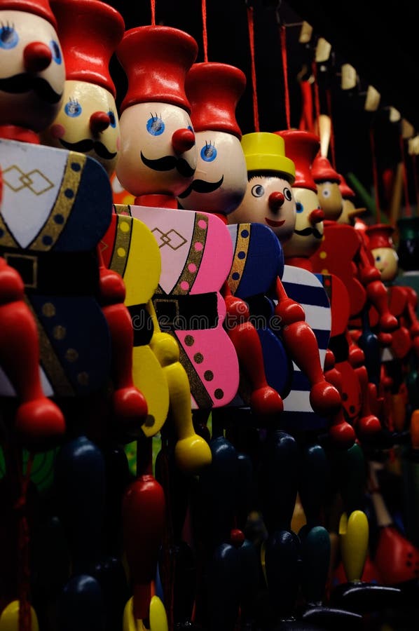 Colorful marionettes stock image. Image of child, marionette - 31008935