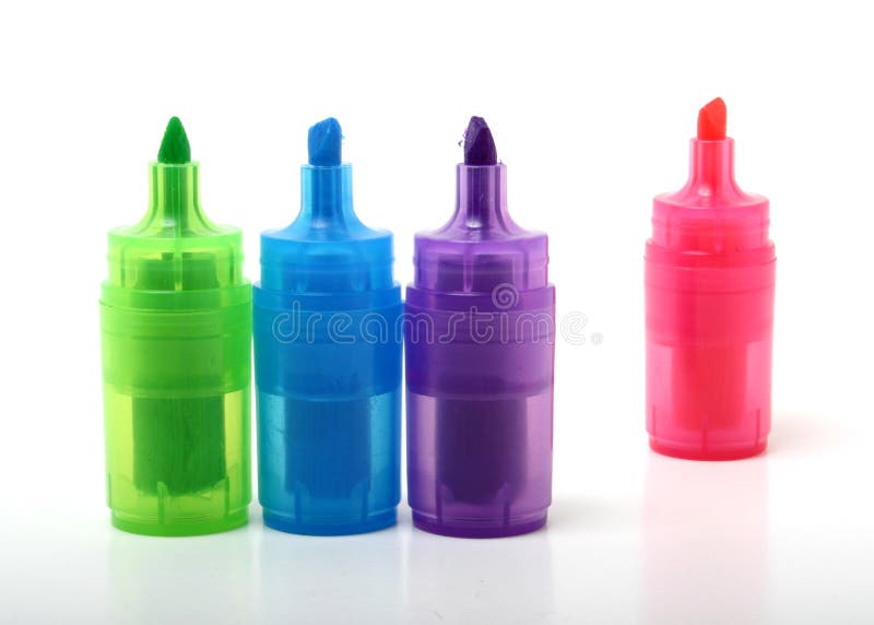 Colorful Markers stock photo. Image of draw, color, crafts - 1221644