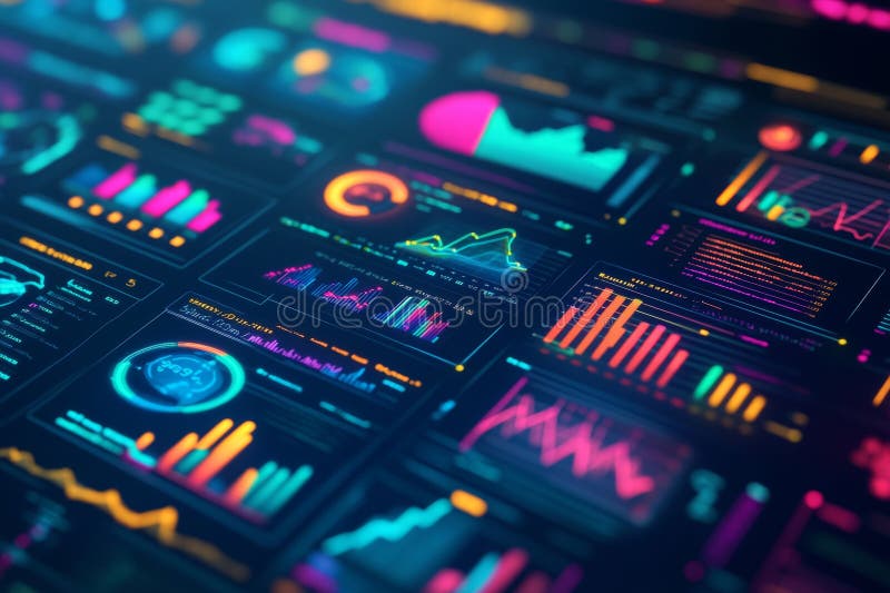 Colorful Marketing Infographics Cover a Marketer S Desktop, Showcasing ...