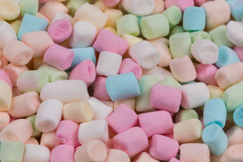 Colorful Marshmallows As Background Stock Image - Image of food ...