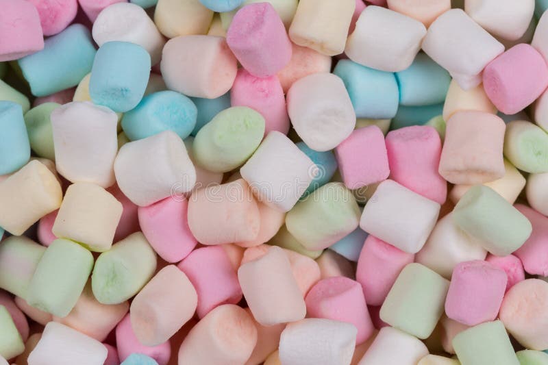 Colorful Marshmallows As Background Stock Image - Image of tasty, close ...