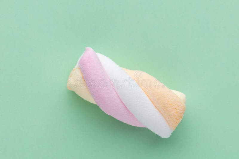 Colorful Marshmallows on Pastel Background Stock Image - Image of group ...