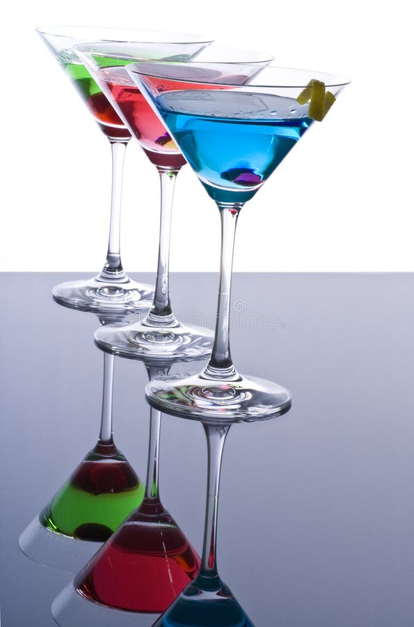 Colorful Martini Cocktails stock photo. Image of zest - 17749732