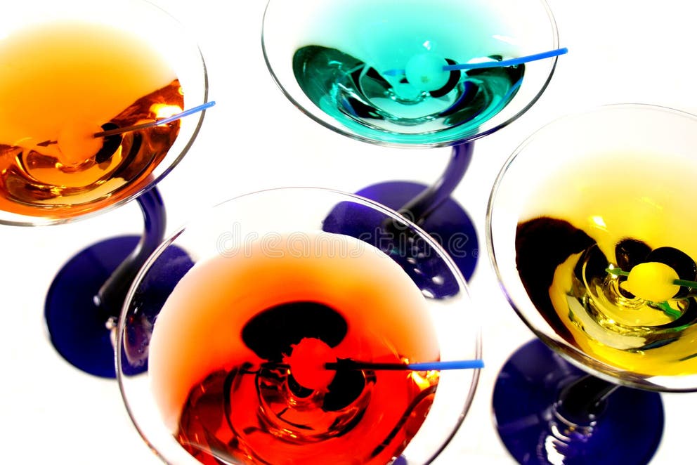 Colorful martinis stock image. Image of alcohol, color - 2060489