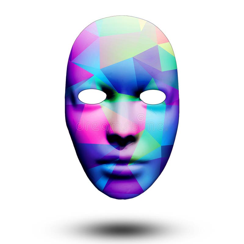 Colorful Mask. 3D Rendering Stock Illustration - Illustration of arts ...