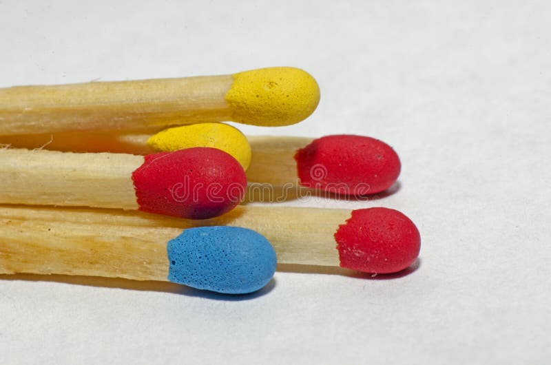 Colorful matchs stock photo. Image of white, lines, closeup - 69533896