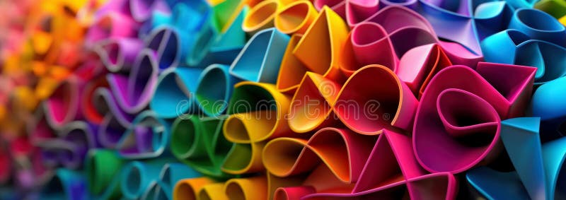 Colorful Math Formula Banner Concept Stock Illustration - Illustration ...