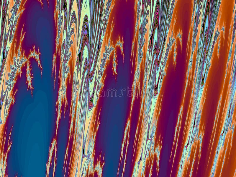 3D-Illustration. Colorful and Mathematical Fractal Backgrounds in ...