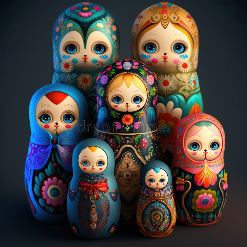 Matrioshka Wood Stock Illustrations – 255 Matrioshka Wood Stock ...