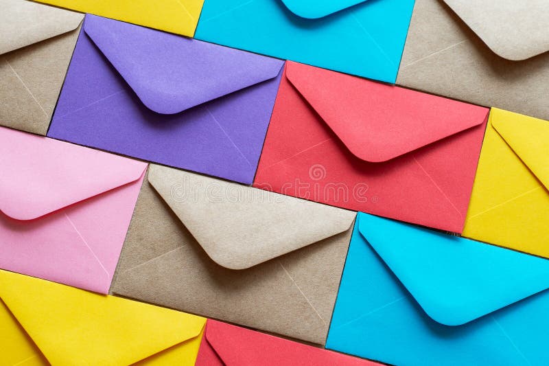 Envelopes Collection Full Frame Background Stock Photos - Free ...