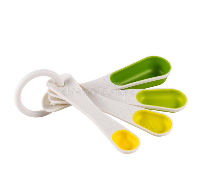 Colorful measuring spoons stock image. Image of colorful - 62073541